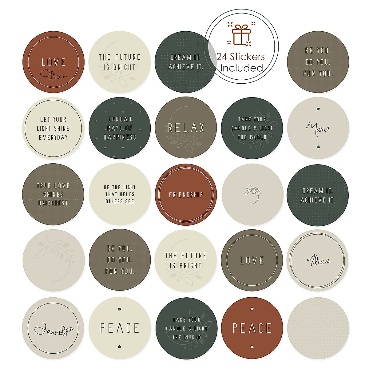 Hearth & Harbor Tin Candle Jars for Making Candles - DIY Candle Containers with Lids - Metal Candle Jars - Bulk Tins Storage for Candle - (24 Pieces) - (4 Ounces) - Artistic Floral