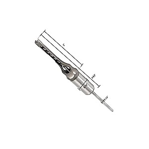 findmall 7Pcs Square Hole Drill Bit, HSS Square Hole Saw Mortise Chisel Drill Bit Tools 6/25, 1/4, 5/16, 3/8, 2/5, 1/2, 9/16 Inch for Mortising Machines Drill