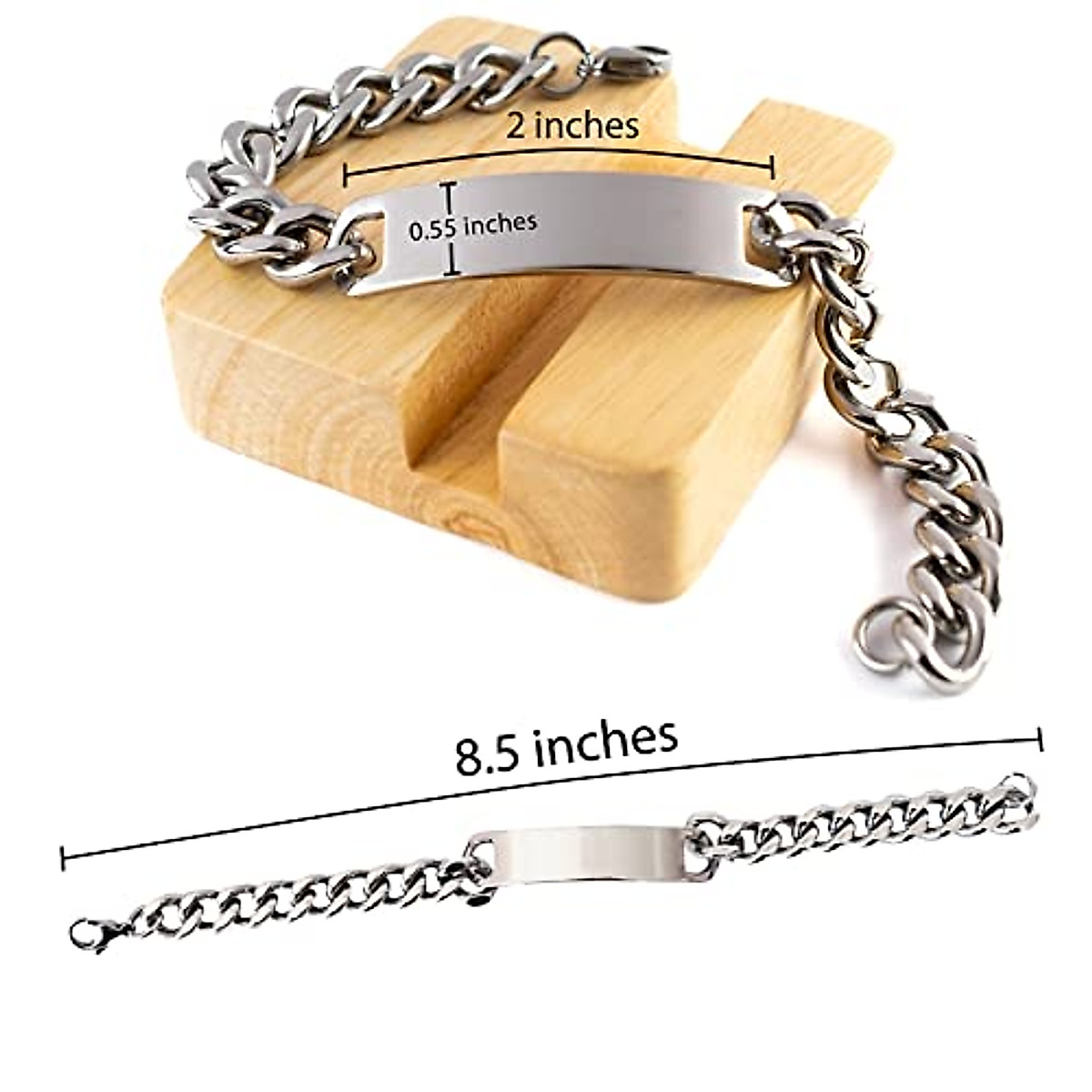 World's Best Clinical Laboratory Technician Christmas Unique Gifts Cuban Chain Bracelet Engraved for Wemen Men, World's best Clinical Laboratory Technician but here I am killing it! Adjustable