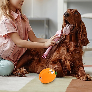balacoo Squeaky Dog Toys - Latex Pumpkin Dog Toys for Small Dogs, Halloween Dog Toys, Puppy Chew Ball with Squeaker Dog, Grinding Teeth Toy Pet Interactive Play