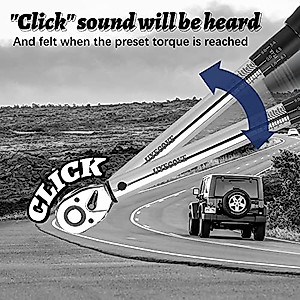 UYECOVE 1/2-Inch Drive Click Torque Wrench, Dual-Direction Click Professional, 10-160FT-LB/13.6-217Nm, Dual Range Scales Graduated in FT.LB and N.M