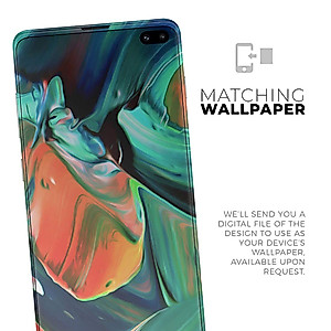 DesignSkinz Blurred Abstract Flow V47 Protective Vinyl Decal Wrap Skin Cover Compatible with The Samsung Galaxy S20 (Screen Trim & Back Glass Skin)