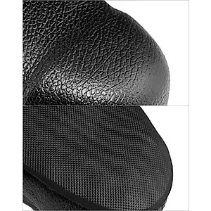 QWORK Steel Toe Cap Safety Overshoes Workplace Anti-smash Cover with Adjustable Strap for Men/Women, 1 Pair (Size 5-12 US)