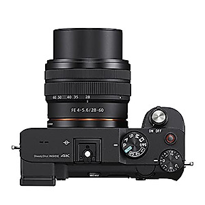 Sony Alpha a7C Full-Frame Compact Mirrorless Camera (Black) Bundle with FE 28-60mm f/4-5.6 and 50mm f/1.8 Lens (5 Items)