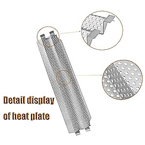 Stainless Steel Heat Plates Replacement Parts for Viking VGBQ 30 in T Series, VGBQ 41 in T Series, VGBQ 53 in T Series, VGBQ30, VGBQ41, VGBQ53, 4PCS