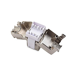 Cable Matters [UL Listed] 5-Pack 40Gbps Shielded RJ45 Cat 8, Cat8 Keystone Jack for Patch Panel, Wall Plate