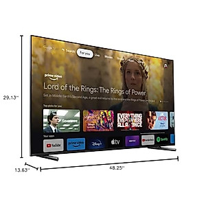 Sony XR55X90L 55 inch 4K BRAVIA XR Full Array LED Smart Google TV with a 5S-PS8-US1 V-Series 8-Outlet Power w/Omniport USB (2023)(USED)