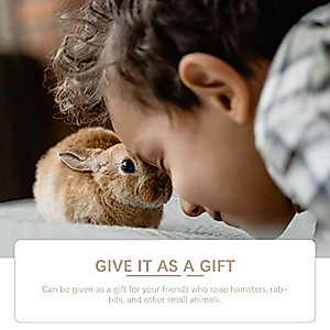 balacoo Toy Goat Rabbit Hay Feeder Bag Guinea Pig Hay Feeder Storage Hanging Hay Feeder Small Animal Hay Feeder Bag for Guinea Pigs Bunnies Chinchillas and Small Animals Hamster Hay