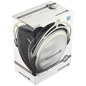 beyerdynamic T1 2nd Generation Audiophile Stereo Headphones with Dynamic Semi-Open Design (Silver)