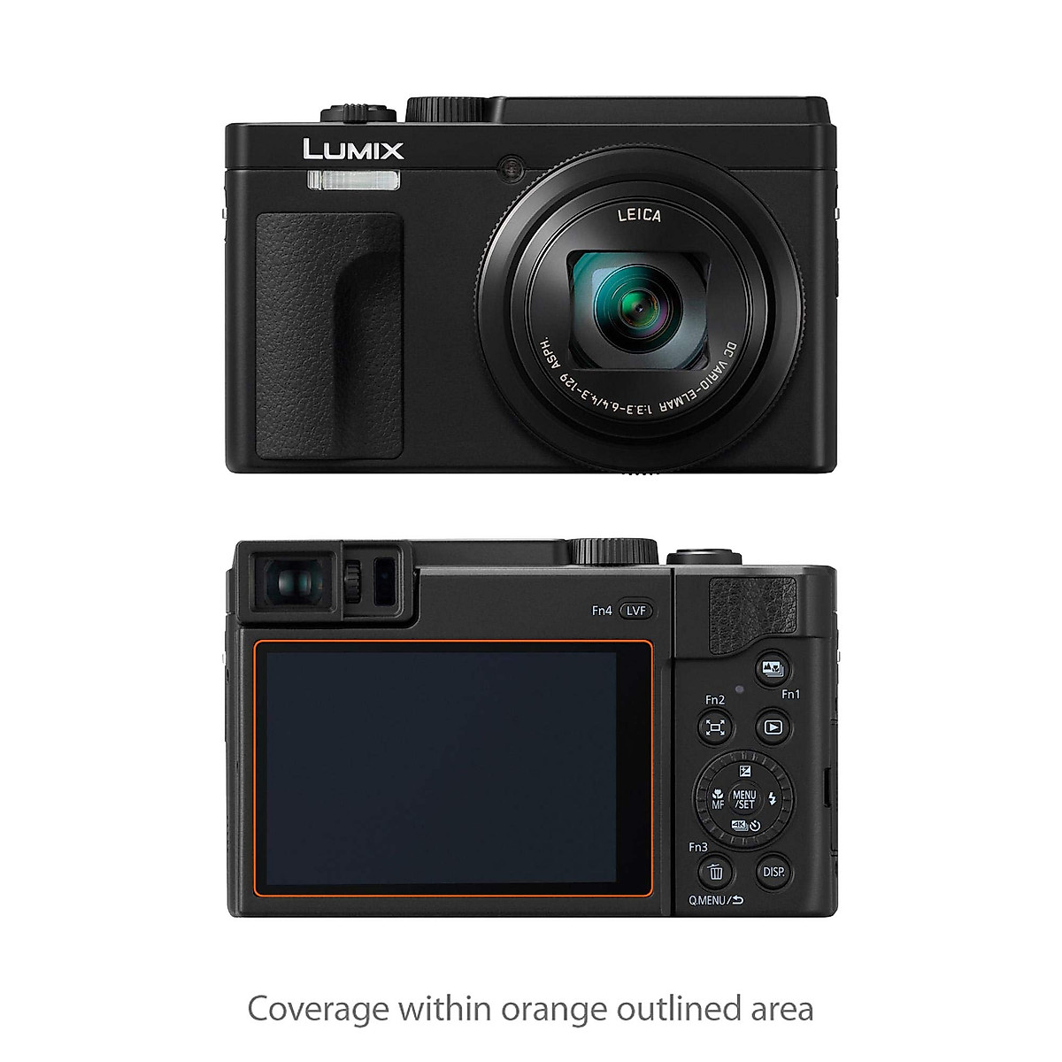 BoxWave Screen Protector Compatible with Panasonic Lumix DC-ZS80 - ClearTouch Anti-Glare (2-Pack), Anti-Fingerprint Matte Film Skin