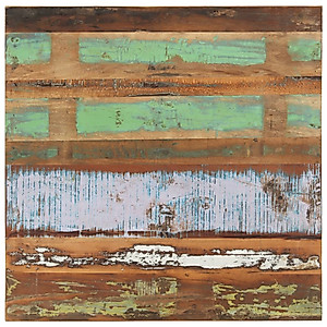 QJBSAVVA Coffee Table 31.5"x31.5"x15.7" Solid Reclaimed Wood,Wood Center Table Low Table TV Stand Sofa Table Suitable for Meeting Rooms, Reception Rooms, Offices