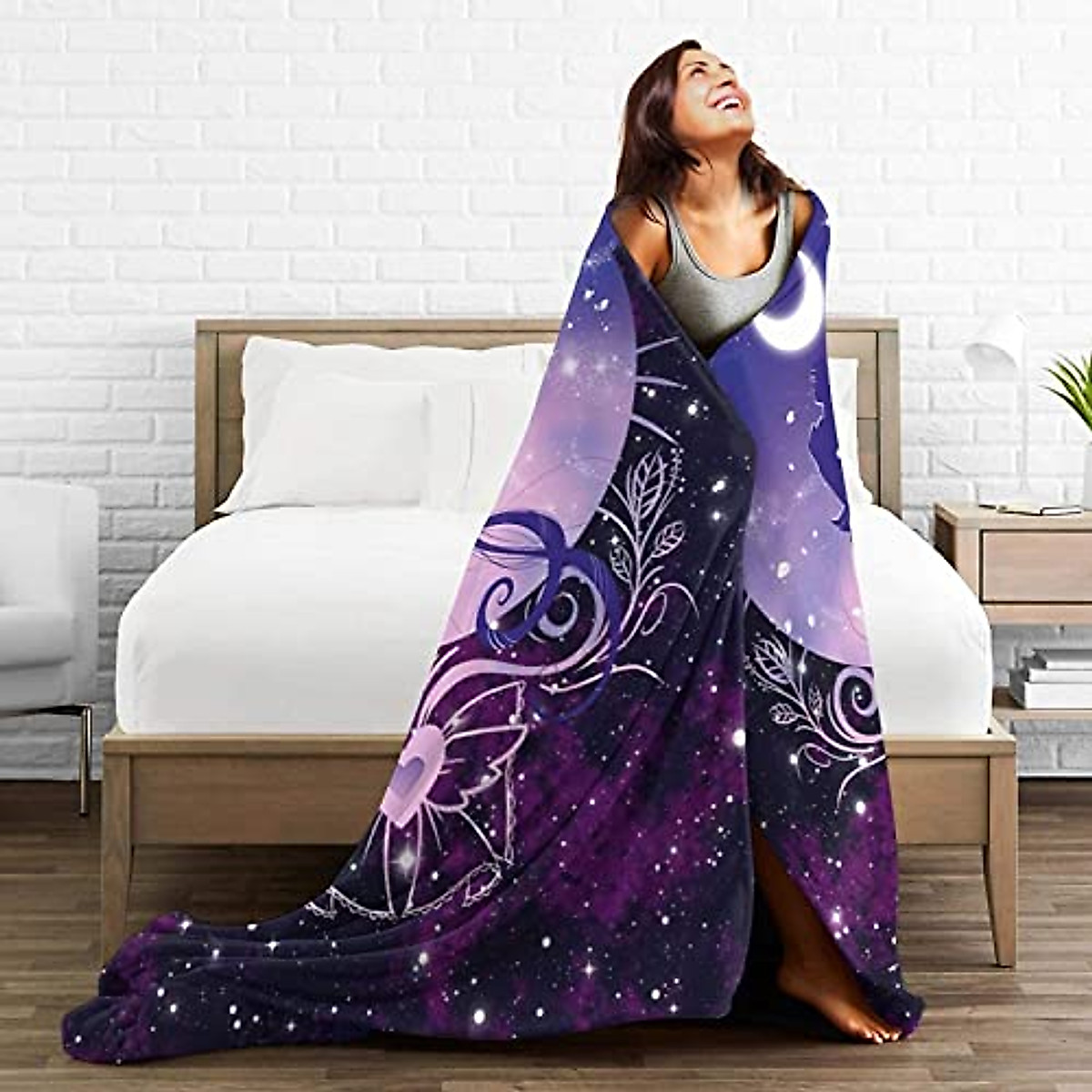 Somny Air Conditioner Blanket Cartoon Blanket Flannel Fleece Blanket Ultra Soft Lightweight Throw Blanket for Bed Couch Living Room 50''X40''
