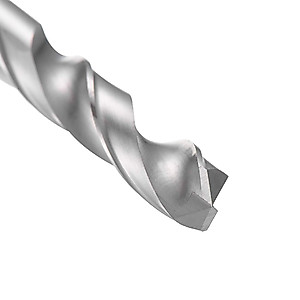 uxcell 6.25mm Solid Carbide Drill Bits Straight Shank for Stainless Steel Alloy Hard Steel, Hardened to 50 HRC