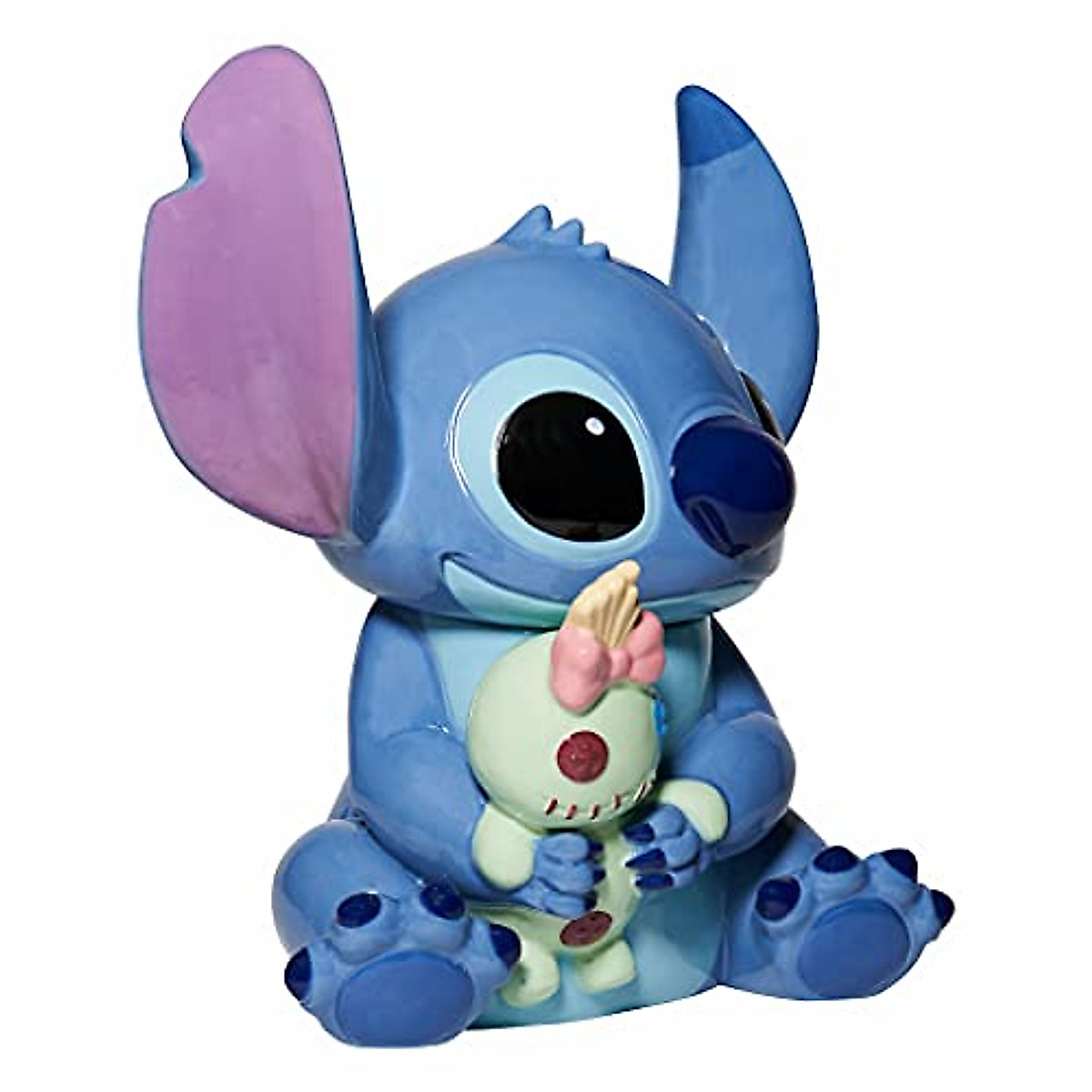 Enesco Disney Ceramics Lilo and Stitch Holding Doll Sculpted Cookie Jar Canister, 11 Inch, Multicolor