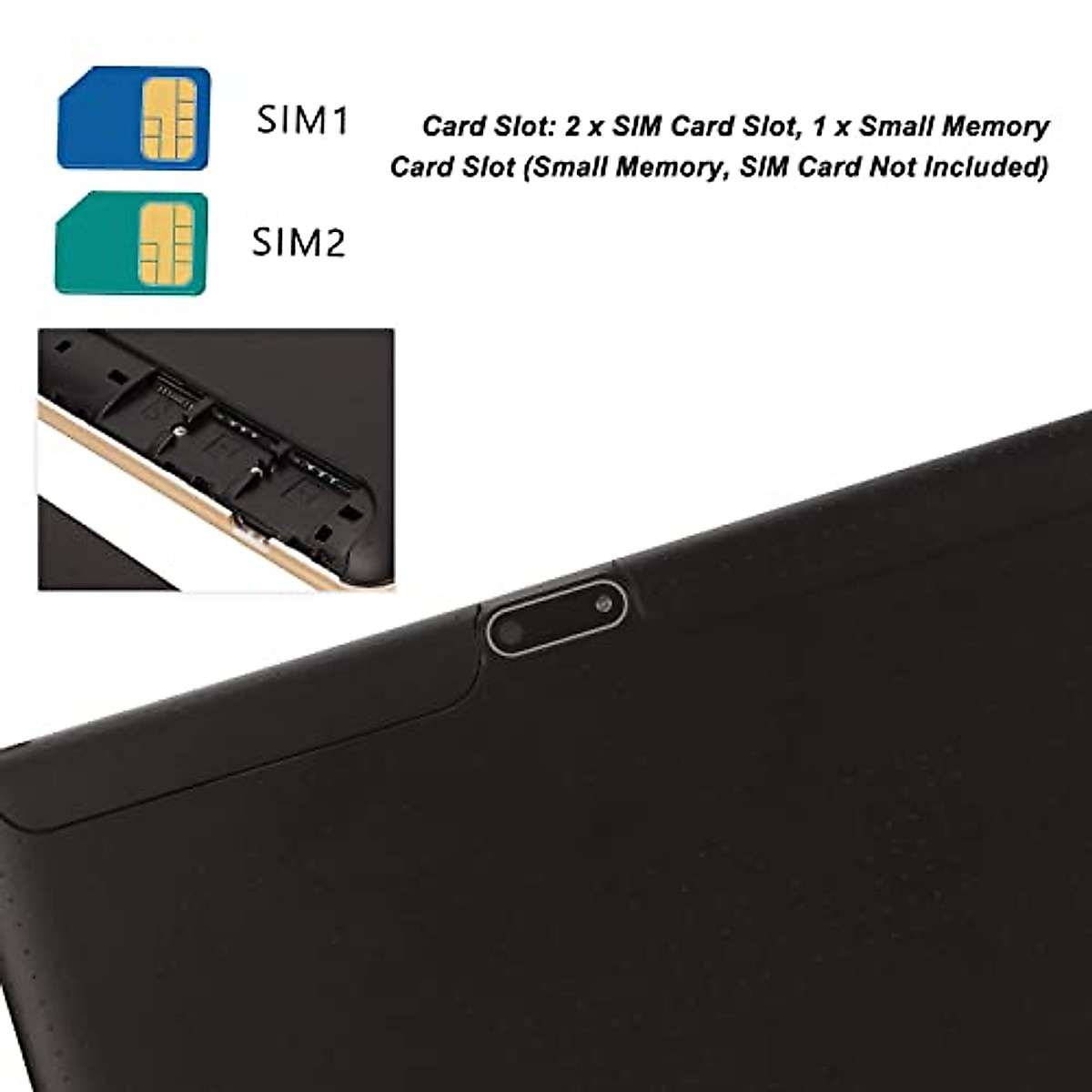 Pomya Tablet, 10.1 Inch HD Display Tablet for 5.1, 1GB RAM 16GB ROM WiFi Tablet Supports Small Memory Card, 8 Core 3G Network Tablet for Daily Life