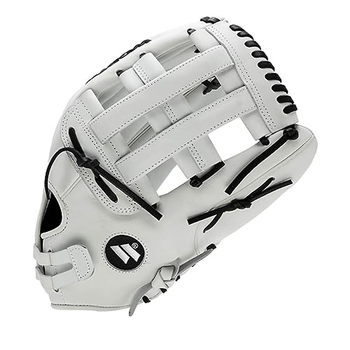 Worth | Freedom Series Slowpitch Softball Glove | 14 Inch | White/Black | Right Hand Throw