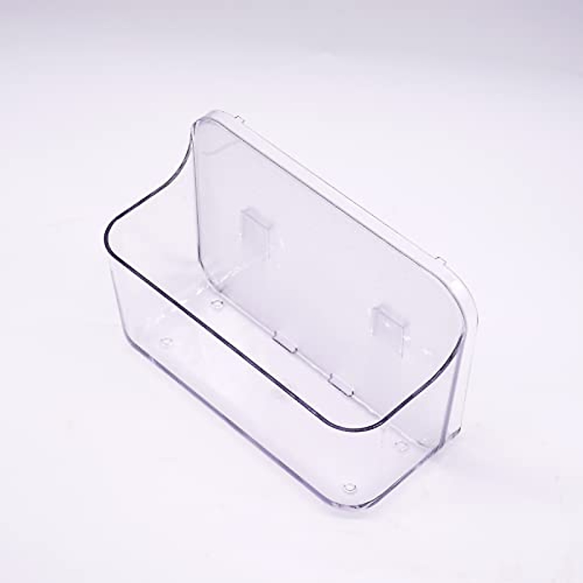 TREEHOLE Bedside Caddy Organizer Acrylic Wall Mounted Adhesive Shelf for Remote Control Office Supply Makeup Brush Bathroom cabinet door Pantry Kitchen Laundry Utility Room