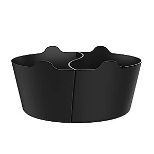 KSUYICA Crock Pot Divider Insert Silicone, Slow Cooker Dividers Silicone Liners Fit 6-8 Qt Crockpots, Reusable BPA Free Leakproof crock pot liner Accessories Cooking Liner for Most Slow Cooker (Black)