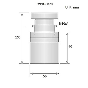 HHIP-3901-0078 Adjustable Screw Jacks (Various Adjustable Ranges 23-30mm to 100 to 140mm)