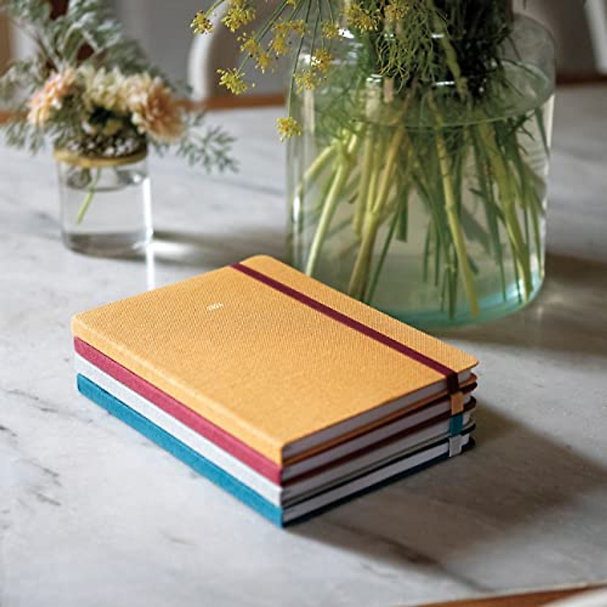 Letts of London Raw Weekly/Monthly Planner, 12 Months, January to December, 2024, Sewn Binding, A5 Size, 8.25" x 5.875", Multilingual, Mustard (C082309-24)