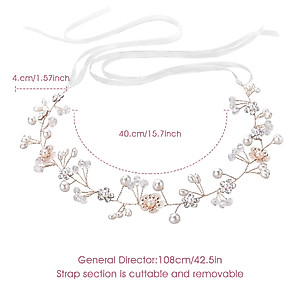 Floral Headpiece Bridal Hair Vine and Flower Crown - Elegant Wedding Hair Accessory for Flower Girls