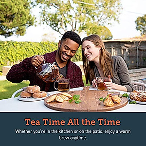 COSORI Glass Teapot Stovetop Safe Gooseneck Kettle with Removable Stainless Steel Infuser Scale Line for Blooming and Loose Leaf Tea Brewer, BPA Free Durable Borosilicate, 1000mL, Transparent