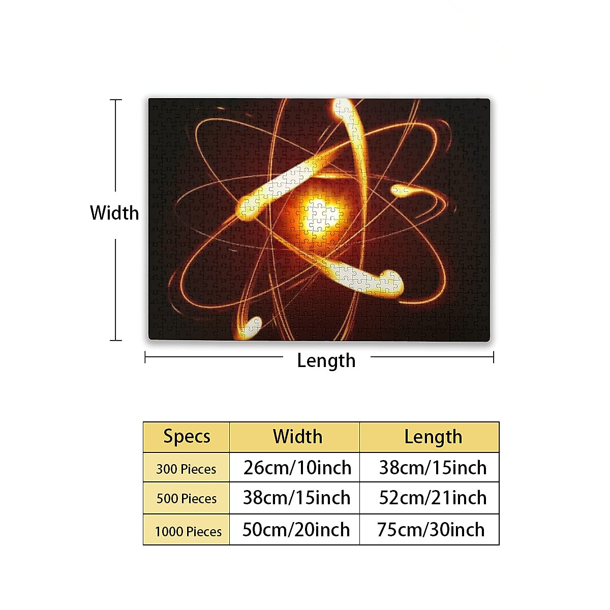 Jigsaw Puzzle for Adults,Atom,Every Piece is Unique,Softclick Technology Means Pieces Fit Together Perfectly,1000PC