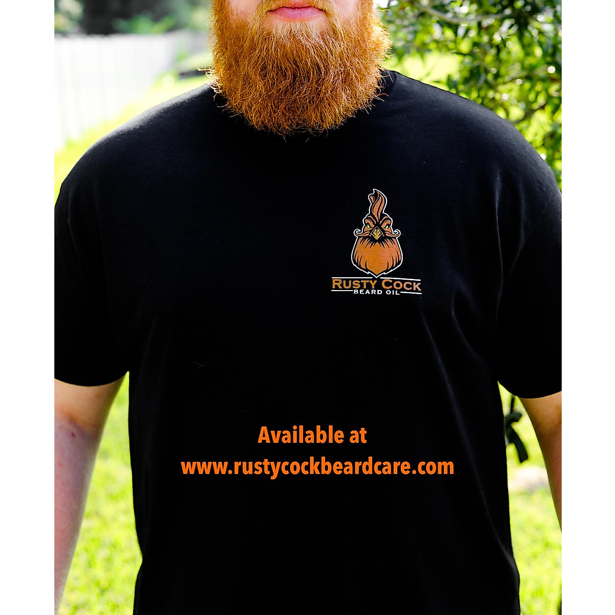 Rusty Cock Beard Oil - Funny Name/Serious Beard Care (Black Tie Scent) - Number #1 Seller - Most Popular Scent - **CAUTION - ENTERING THE DANGER ZONE**