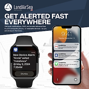 LandAirSea 54 GPS Tracker (Premium Edition) - Long Battery, Magnetic, & Waterproof. Global GPS Tracker for Vehicles. Made in The USA from Domestic & Imported Parts. Subscription is Required.