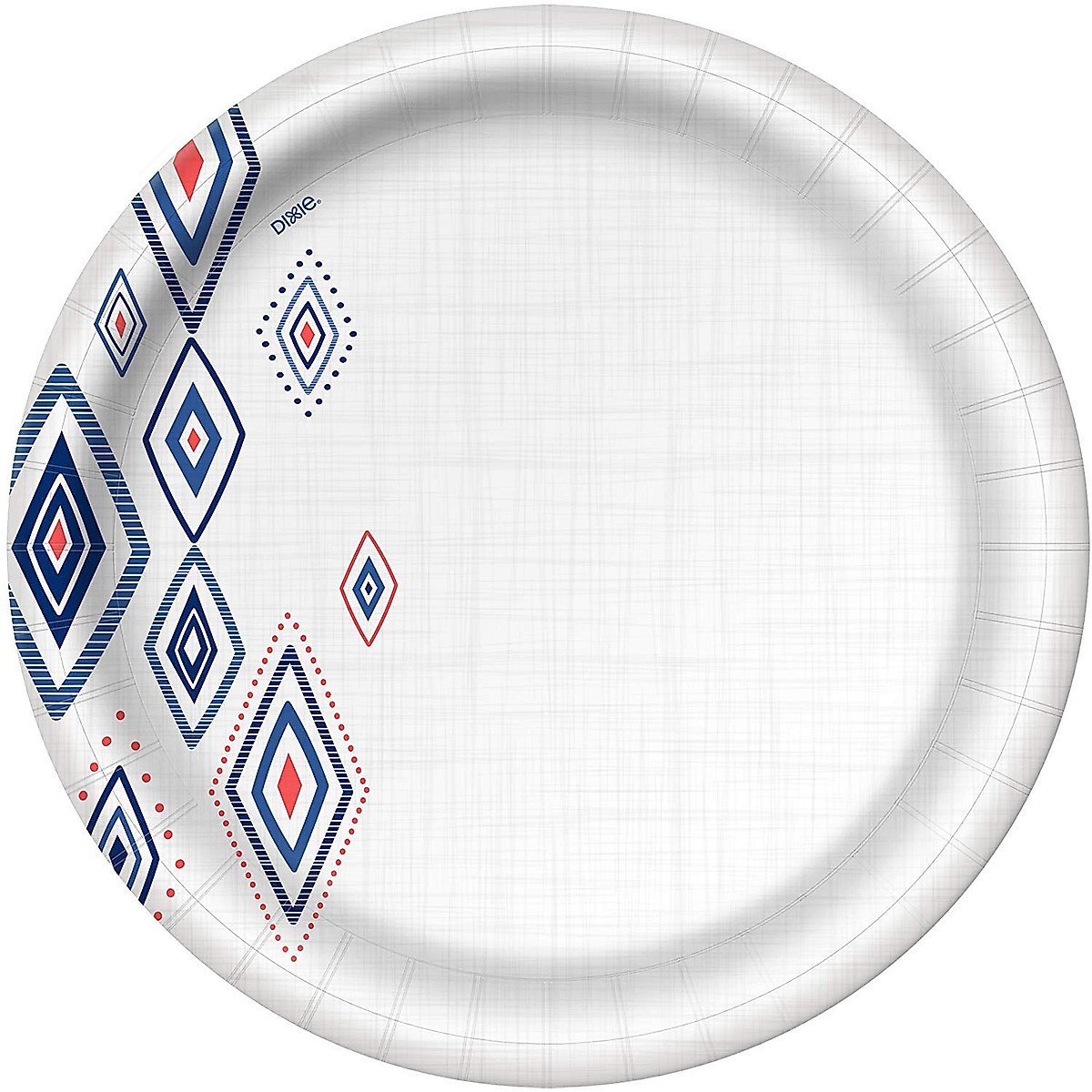 Dixie Paper Plates, 10 1/16 inch, Dinner Size Printed Disposable Plate, 44 Count (Pack of 5) , Packaging and Design May Vary
