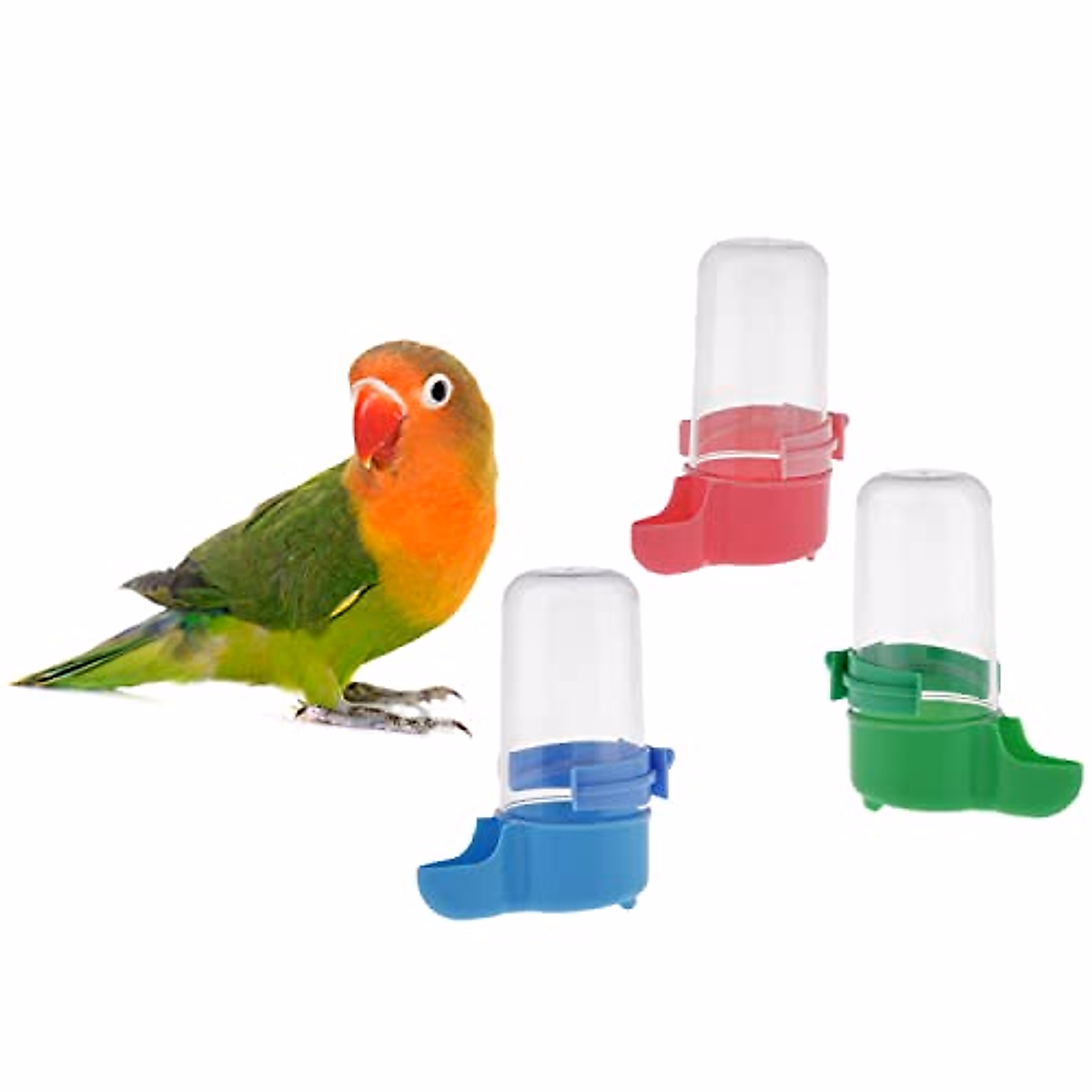 Automatic Bird Feeder Waterer Drinker Pet Bird Feeding Supplies for Bird Cage Feeder Water Seed Dispenser Bottle Drinking Cup