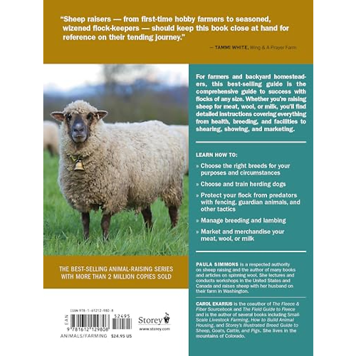 Storey's Guide to Raising Sheep, 5th Edition: Breeding, Care, Facilities
