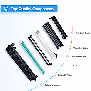 TRUE IMAGE Compatible Toner Cartridge Replacement for Canon 121 CRG-121 CRG121 for Canon imageCLASS D1620 D1650 High Yield Ink Printer (Black, 2-Pack)