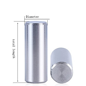 100 Pieces 304 Stainless Steel Cylindrical locating Dowel pin,Diameter 1.8mm; Total Length 8mm.