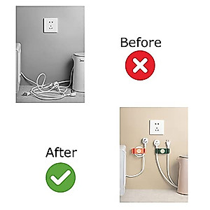 8Pcs Cord Organizer for appliances Rotatable Cord Winder Cord Wrapper Cord Holder for Appliances Kitchen Cable Organizer, Plug Holder for Blender Mixer, Coffee Maker, Pressure Cooker and Air Fryer