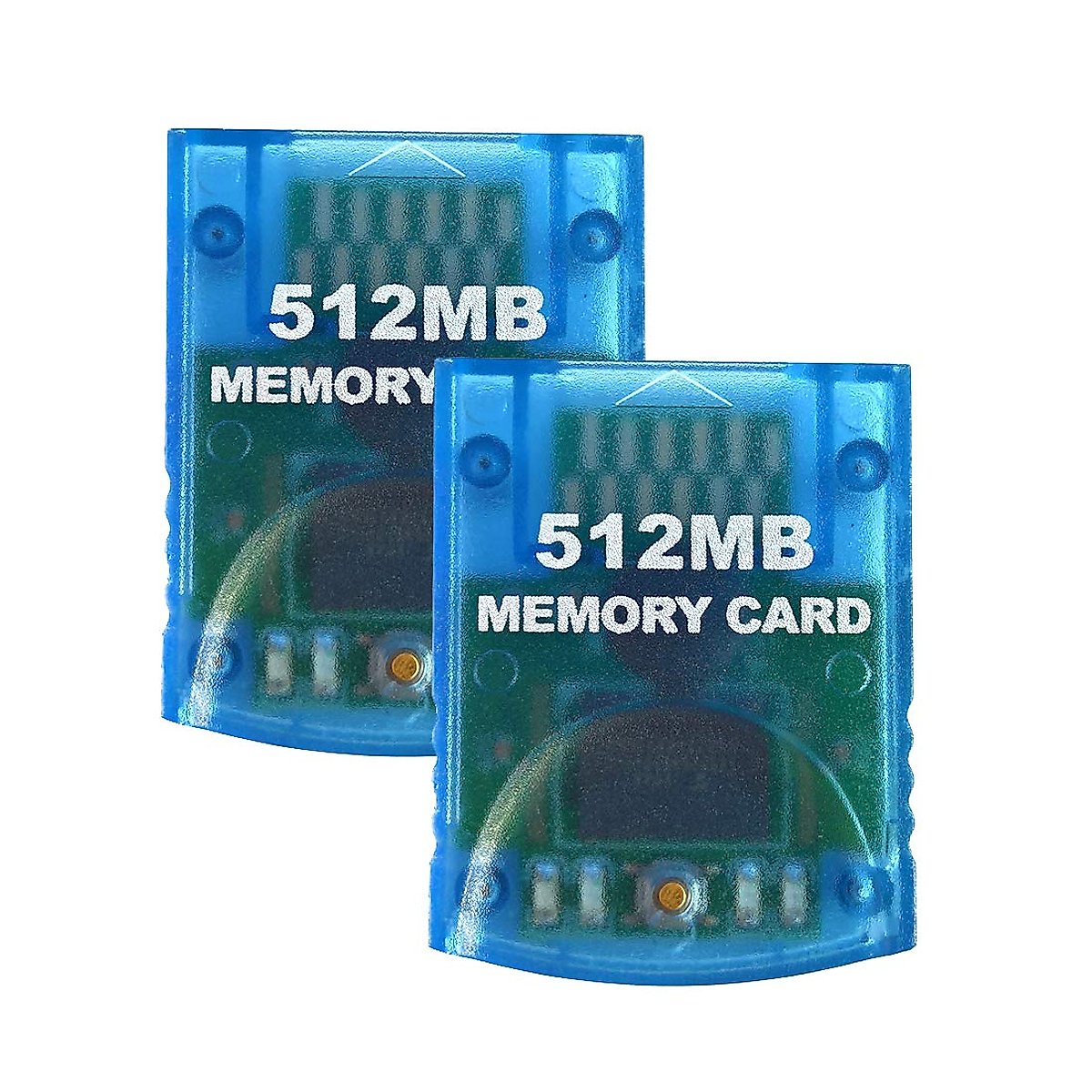Aoyoho 2 Packs Memory Card 512MB Gaming Memory Card Compatible for Wii and Gamecube NGC GC