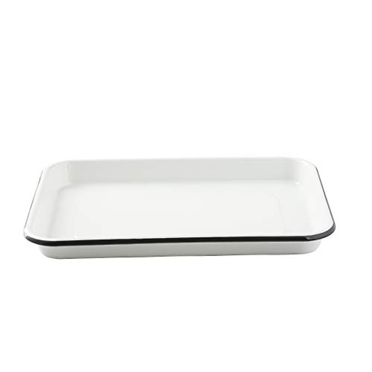 TableCraft 10347 White Enamel 1/4 Size Sheet Pan