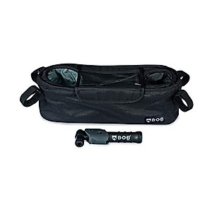 BOB Gear Deluxe Handlebar Console with Tire Pump for Single Jogging Strollers, Black