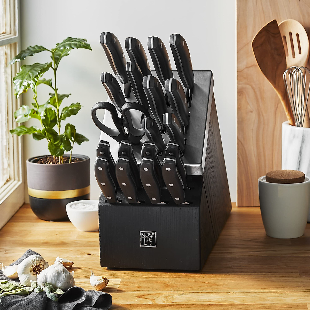 HENCKELS Definition Knife Block Set, 20-pc, Black