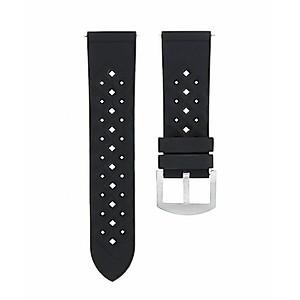 Ewatchparts 24MM SILICONE RUBBER WATCH BAND FOR IWC PILOT PORTUGUESE TOP GUN WATCH