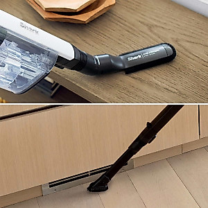 Shark UZ565H Pro Cordless Pet Plus Stick Vacuum with Anti-Allergen Complete Seal, MultiFLEX PowerFins Plus Brushroll, Duster Crevice Tool Dusting Brush, Up to 40 Minute Runtime, White/Blue (Renewed)