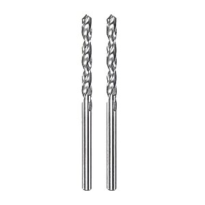 HARFINGTON 2pcs Solid Carbide Drill Bits 2.25mm C3/K10 Tungsten Carbide Precision Mini Micro Straight Shank Twist Drill Bit for Stainless Steel Metal Plastic Wood