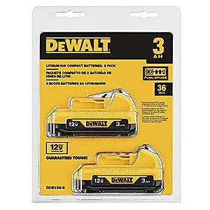 DEWALT 12V MAX* Batteries, 3.0-Ah, 2-Pack (DCB124-2)
