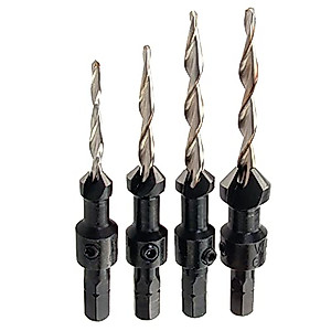 Wolcraft Screw Setter Set with Tapered Drill Bits