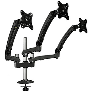 Mount-It! MI-4PC313G Triple Desk Monitor Mount, Gray