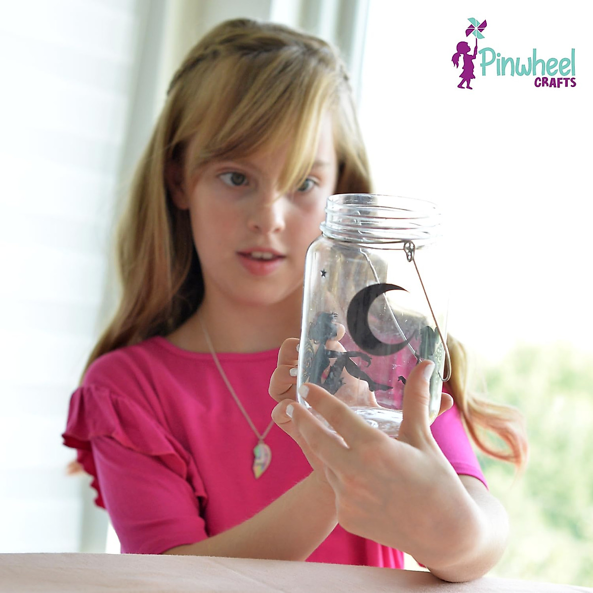 Arts and Crafts for Kids Ages 8-12: Fairy Jar Kit – Make Your Own Fairy Lantern Night Light – Birthday Gift for Girls - Crafts for Girls