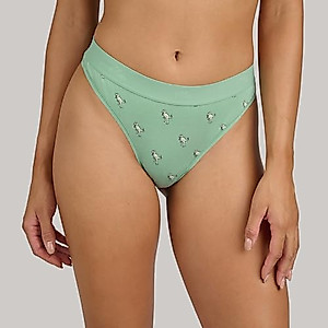 MeUndies – Women’s Stretch Cotton Mid Rise Thong - Comfortable Panties –Amazon Exclusive Fabric