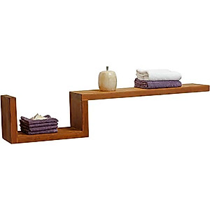 AquaTeak Manada™ Contemporary Teak Wall Shelf