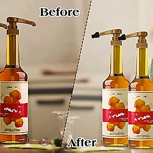 Aster 12 Pcs Coffee Syrup Pump Covers, Silicone Skinny Syrup Pump Tip Cap Covers Fits for Syrup Pump, Pour Dispenser, Oil Liquor Bottle, Keep Syrups Condiments Bottles Clean Preserved, Black