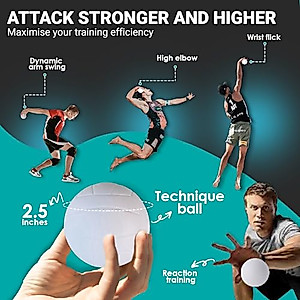 Volleyball Rebounder Training Equipment - Volleyball Serve Spike and Hitting Trainer. Volleyball Accessories Indoor and Outdoor - Great Volleyball Gifts for Teen Girls